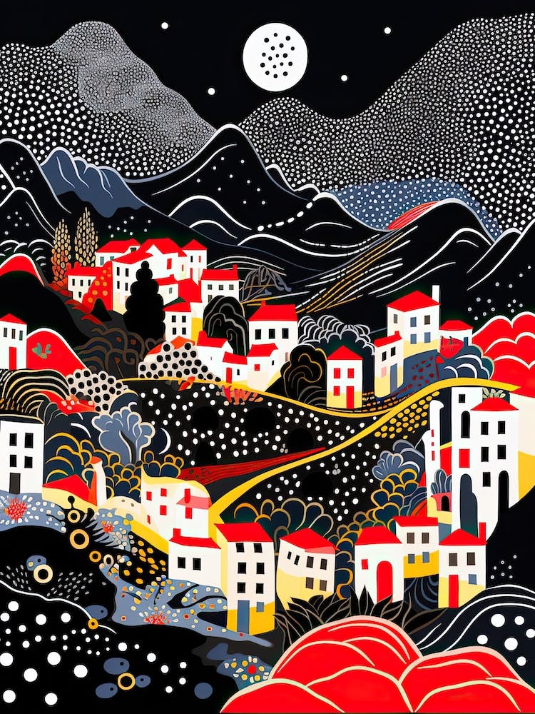 Salerno, Italy, Illustration In The Style Of Pop Art 2 Art Print by ...