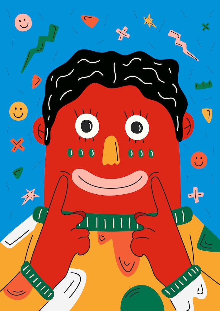 Turn That Frown Upside Down Art Print by Stay Mad Maddie – Fy!