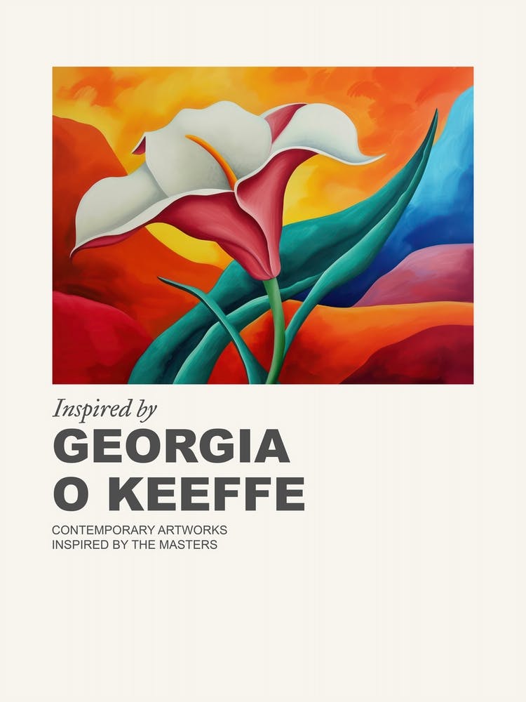 Museum Poster Inspired By Georgia O Keeffe 4 Art Print by ArtEra ...