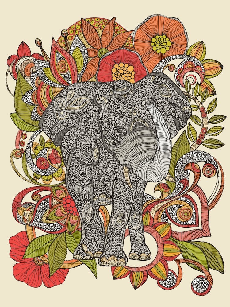 Bo The Elephant 1 Art Print by Valentina Harper – Fy!