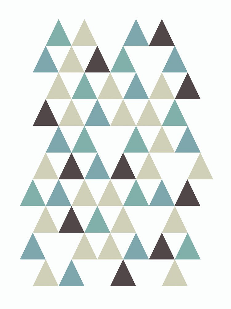 Scandi Triangles Forest Art Print by Digital Keke – Fy!