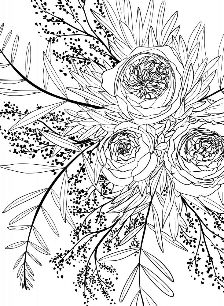 Haruyo bouquet Art Print by Rosana Laiz Blursbyai – Fy!