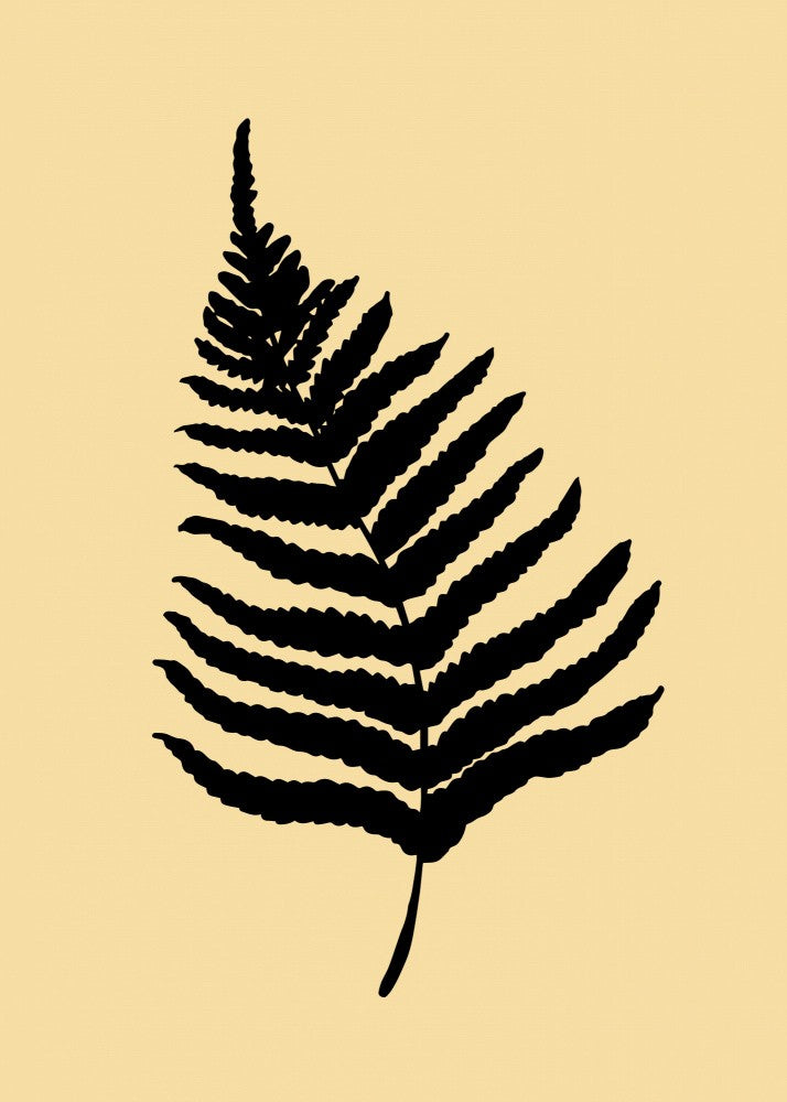 Fern 02 Yellow Art Print by Pictufy Studio – Fy!