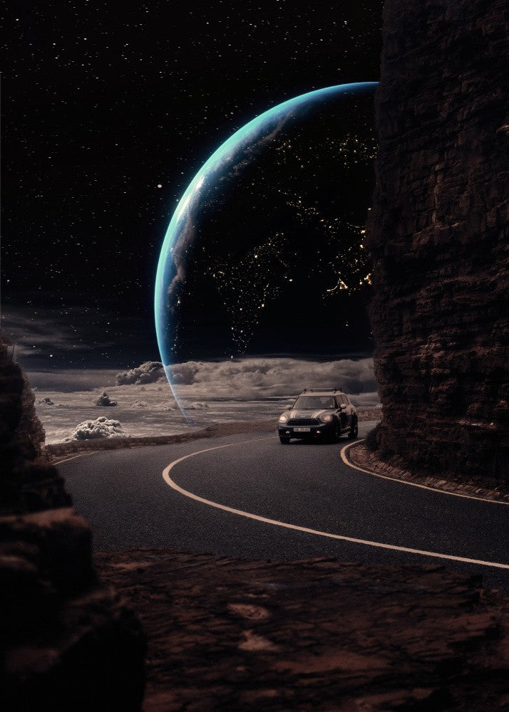 Driving Space Art Print by Ariz Rab – Fy!