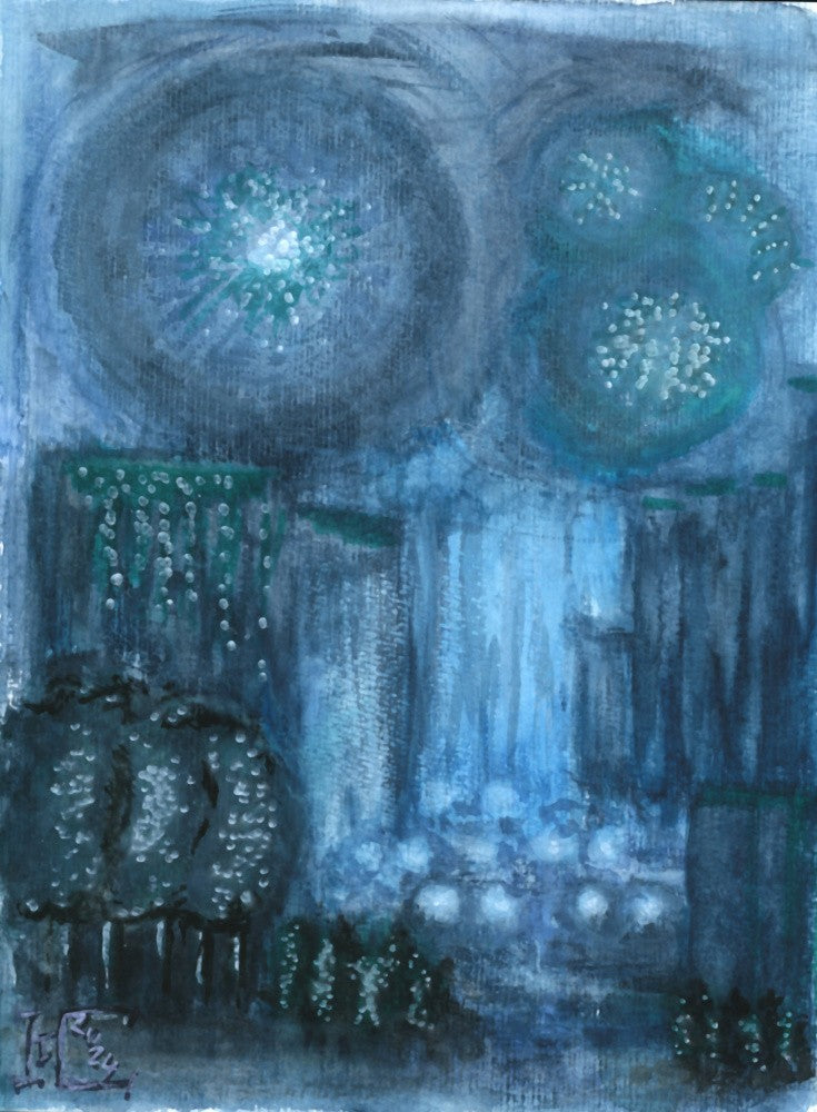 Everything Turns Blue Art Print by Tim Hoinkis – Fy!