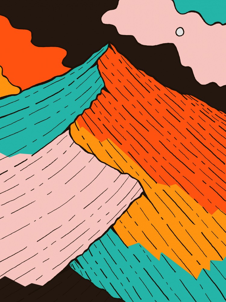 The Peak of Colour Art Print by Stephen Wade – Fy!