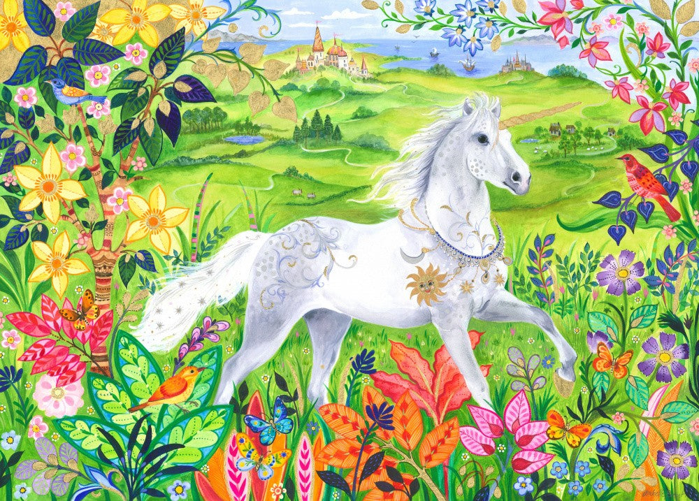 Majestic White Horse Art Print by Isabelle Brent – Fy!