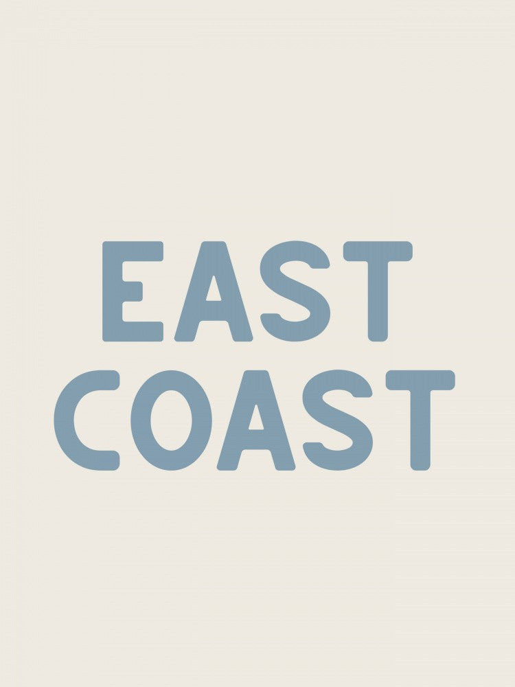 East Coast Sign Blue 3 Art Print by Jolly And Dash – Fy!