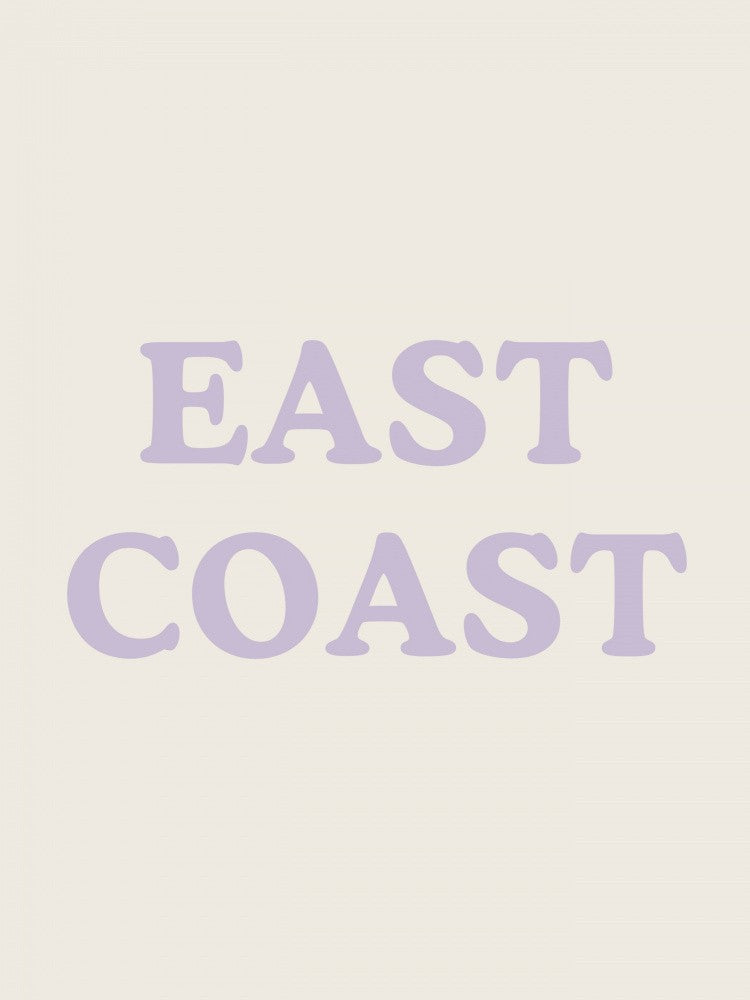 East Coast Sign Lilac 2 Art Print by Jolly And Dash – Fy!