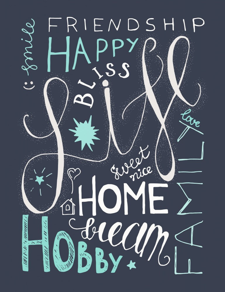 Life Motion Lettering Art Art Print by Marika Barsrsind – Fy!