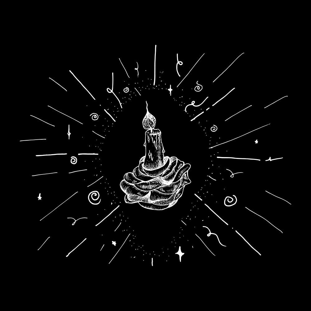 Mystical Magic Line Art Art Print by Marika Barsrsind – Fy!