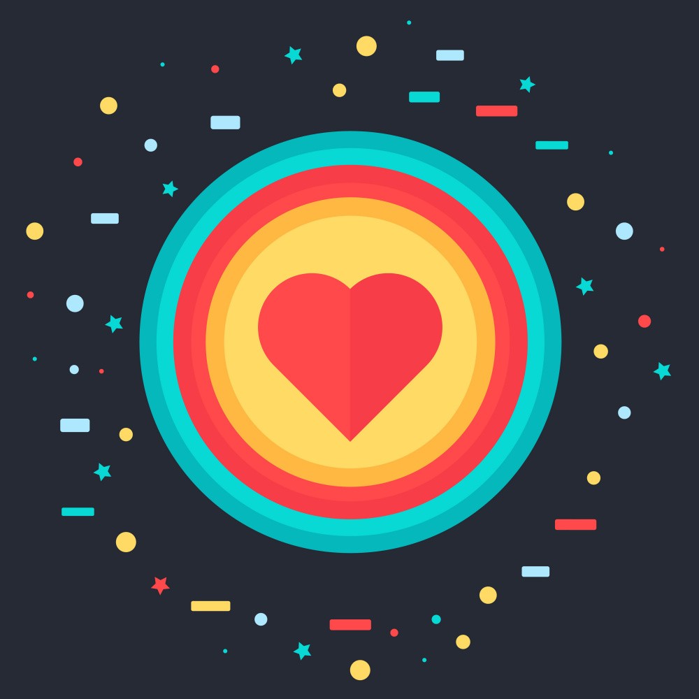 Romantic Heart Shapes Art Print by Marika Barsrsind – Fy!
