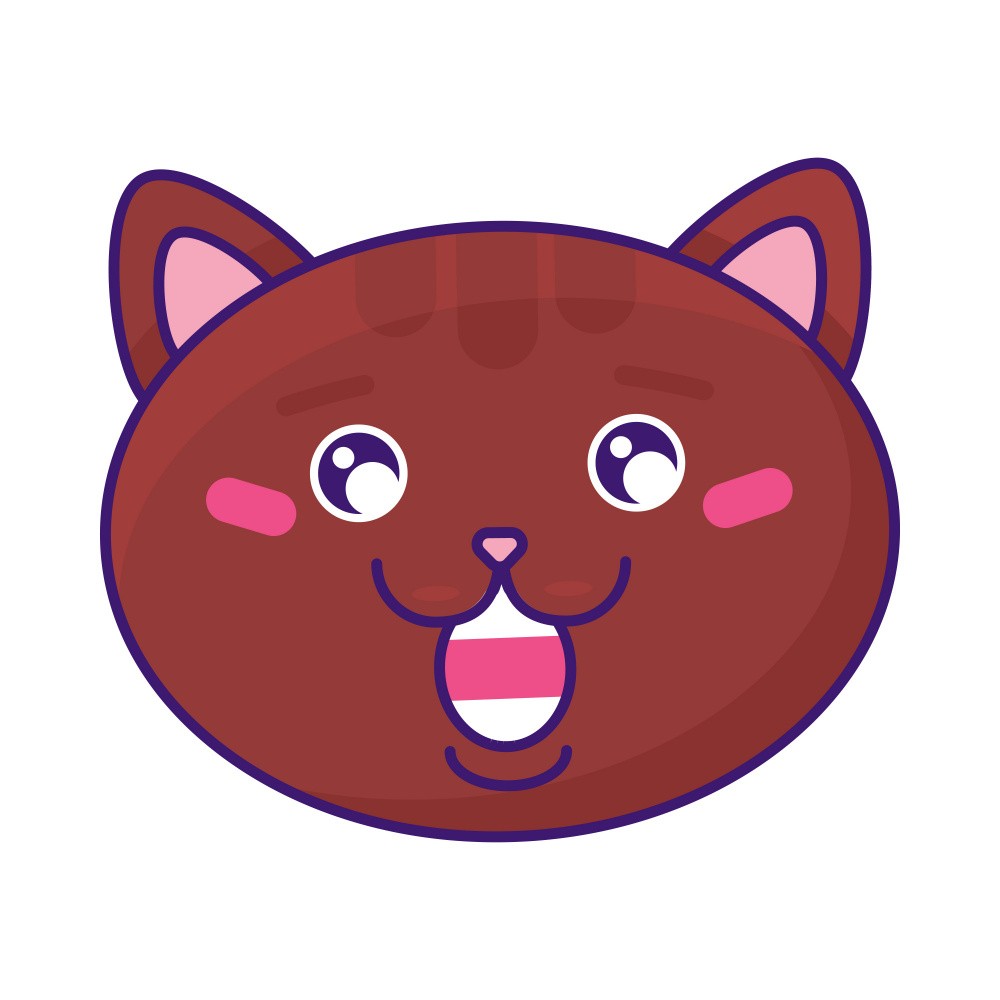 Happy Cat Delight Art Print by Marika Barsrsind – Fy!