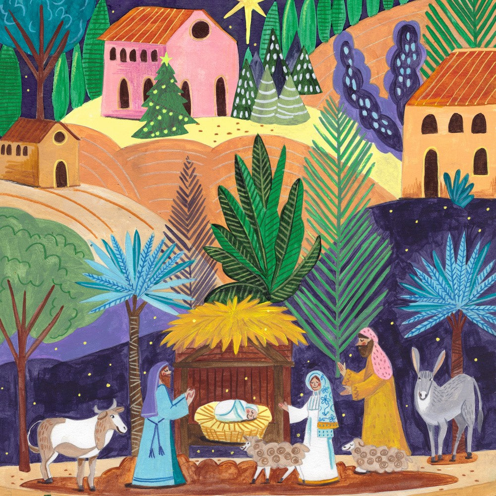 Nativity Scene Christmas Art Print by Caroline Bonne Mller – Fy!