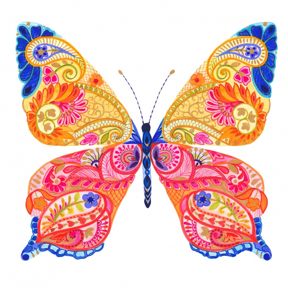 Paisley Butterfly Art Print by Isabelle Brent – Fy!