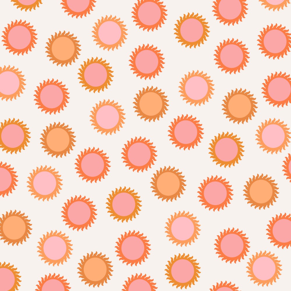 Pink and Orange Sun Patterns Art Print by Kristian Gallagher – Fy!