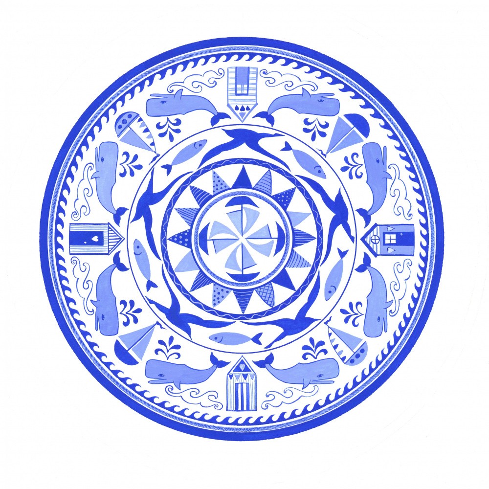 Round the Ocean Pattern Art Print by Isabelle Brent – Fy!