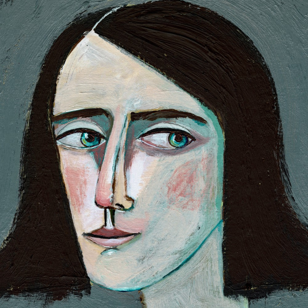 Face Woman Portrait - Never Look Back Art Print by Sharyn Bursic – Fy!