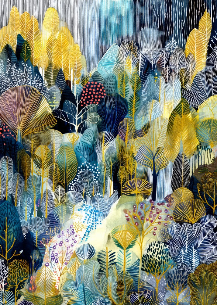 Tropical Vibes Floral Foliage Forest (49) Art Print by Justyna Jaszke – Fy!
