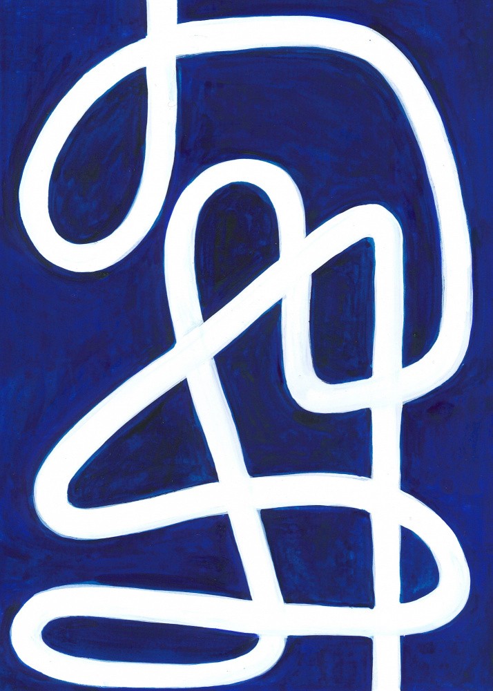 White Loops Art Print by Isabelle Brent – Fy!