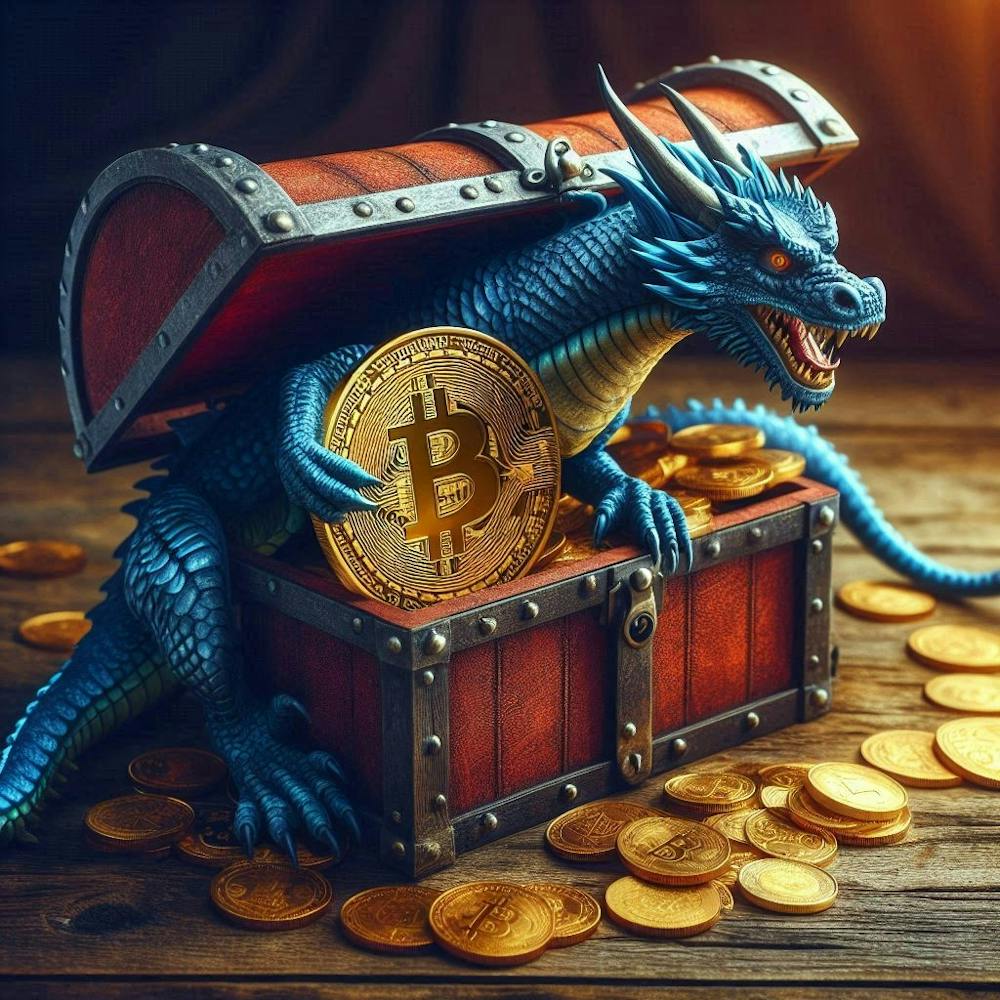 Bitcoin Dragon Guardian D9 Art Print by Hostilerick – Fy!