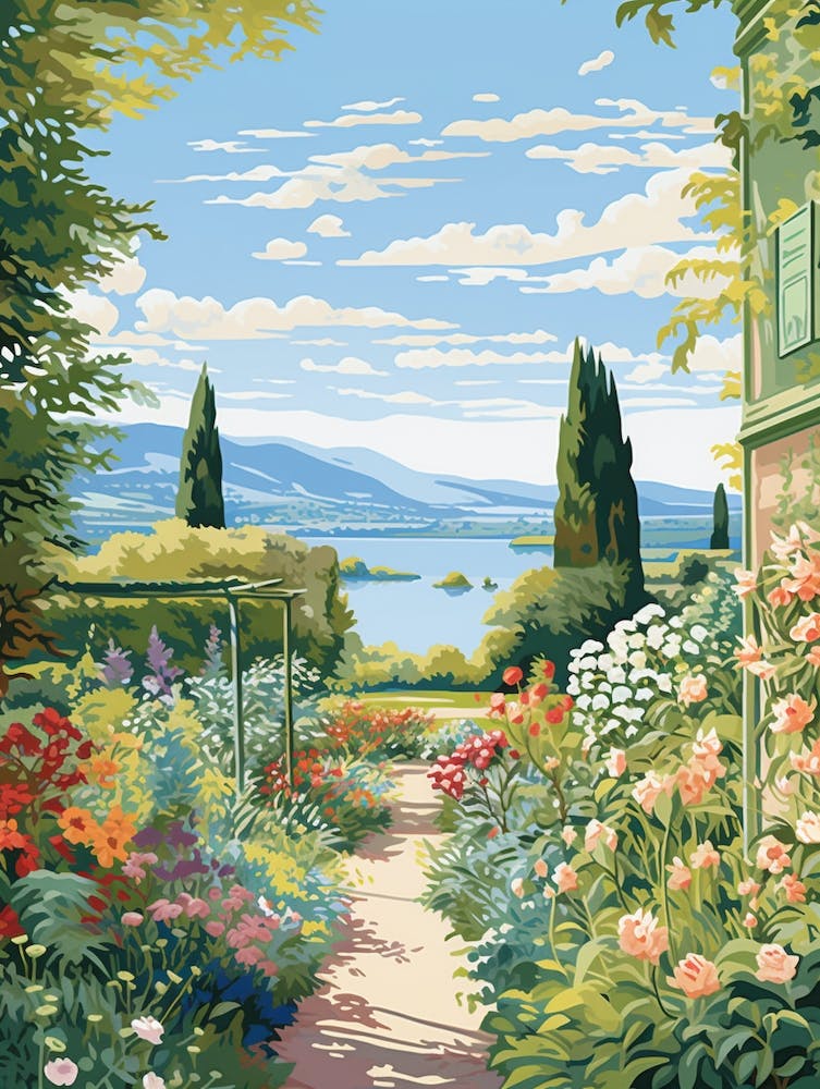 Claude Monet Foundation Gardens France Illustration 1 Art Print by ...