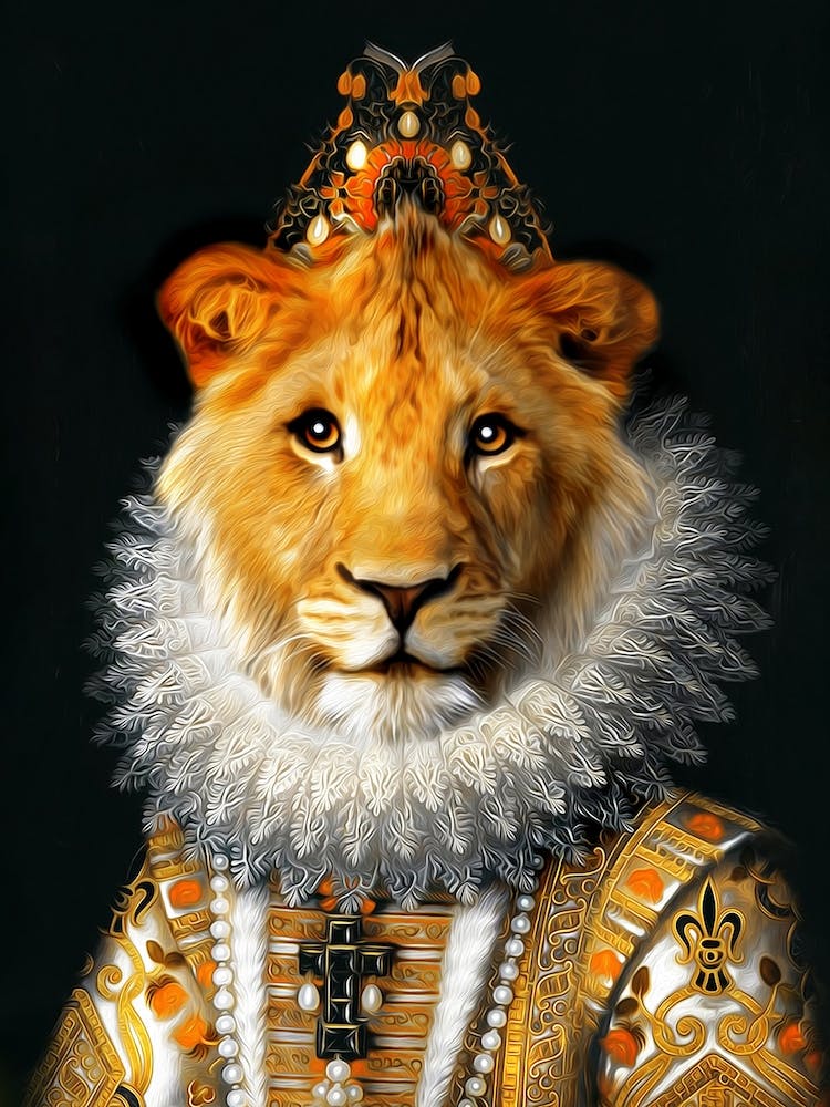 Princess Lioness Sophie Pet Portraits Art Print by l'Animorphe ...
