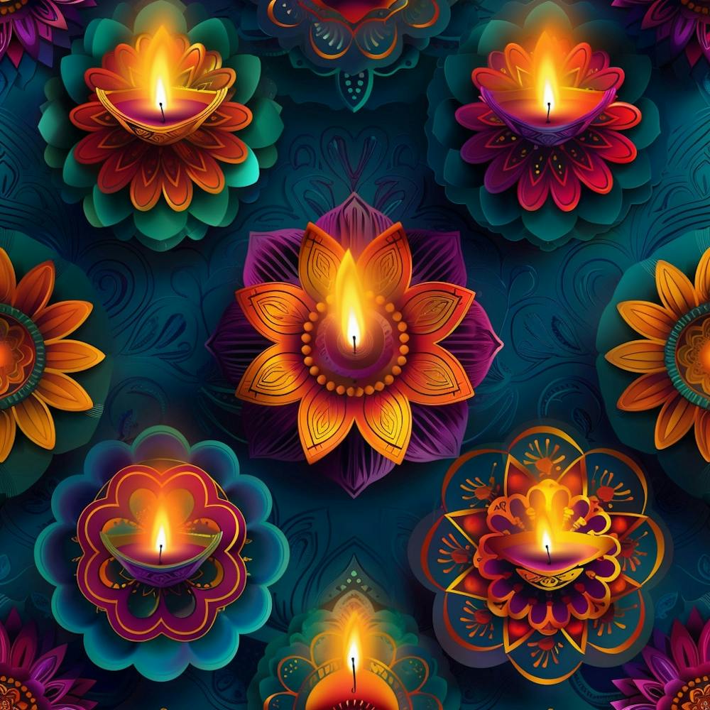 Diwali Themed Banner Texture Featuring Rangoli P 171 – Fy!