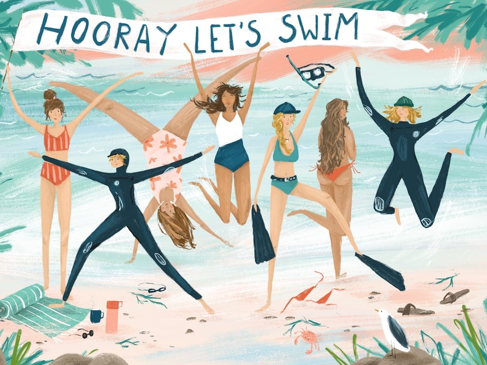 Let's Swim Art Print by Imogen Davis – Fy!