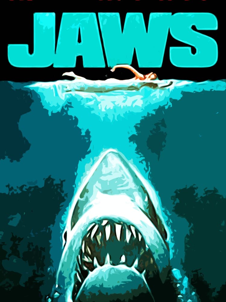 Jaws movie poster Art Print by ontoseno – Fy!