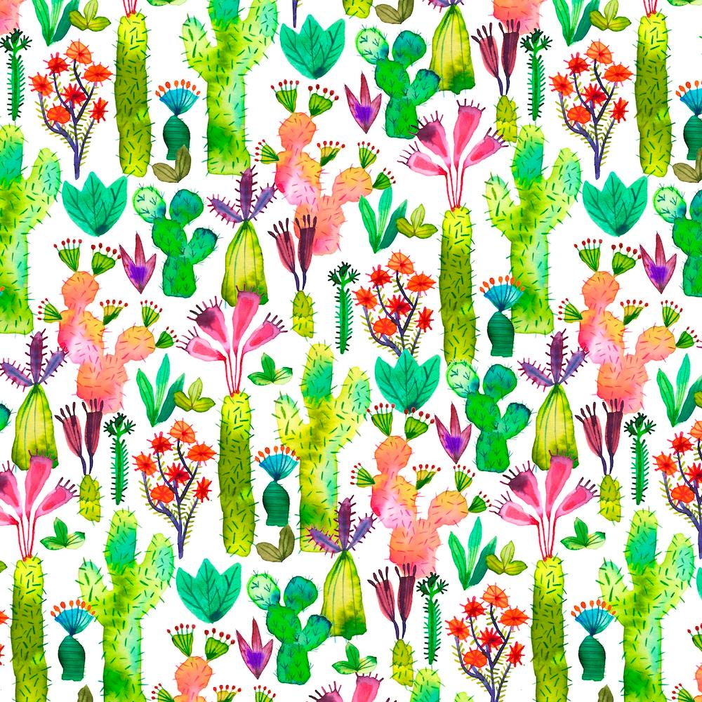 Cacti Garden Square Art Print by Ninola Design – Fy!