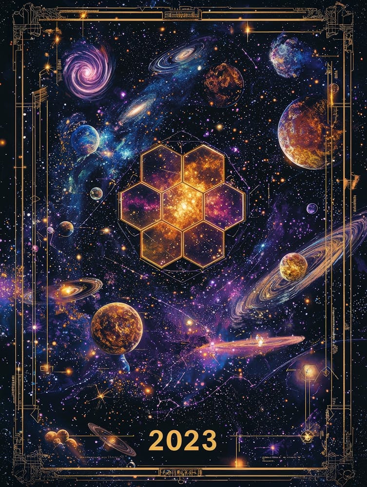 Aihrgdesign A Celestial Science Poster Showcasing New Cosmic 10 Art Print by aihrgdesign – Fy!