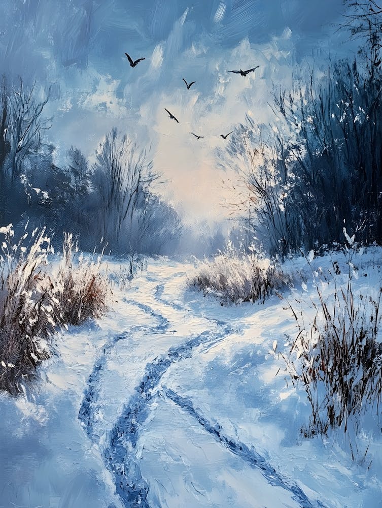 Minimal Winter Scene 4 Art Print by S.K. Coghlan – Fy!