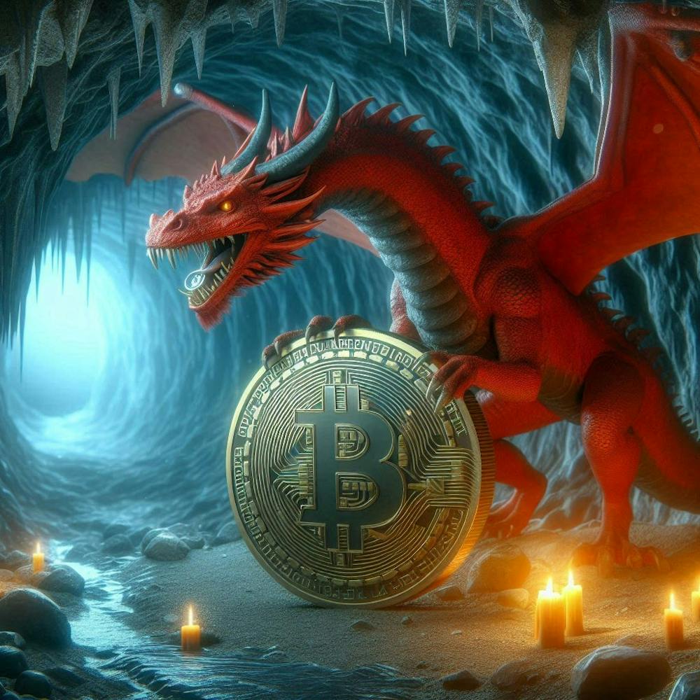 Bitcoin Dragon Guardian D5 Art Print by Hostilerick – Fy!