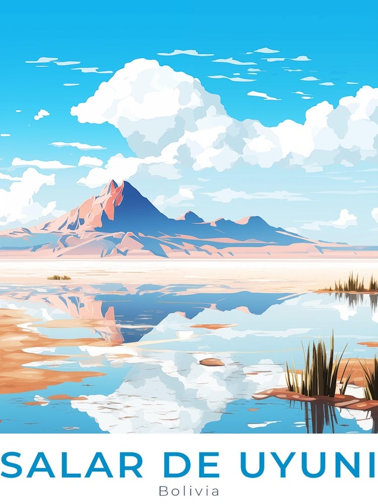 Bolivia Salar De Uyuni Travel Art Print by Anwir – Fy!