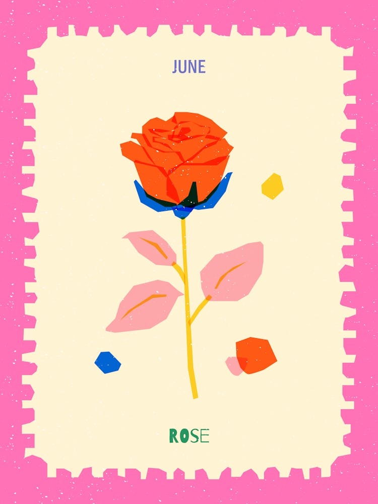 June Birthmonth Flower Rose Art Print by Kartika Paramita – Fy!