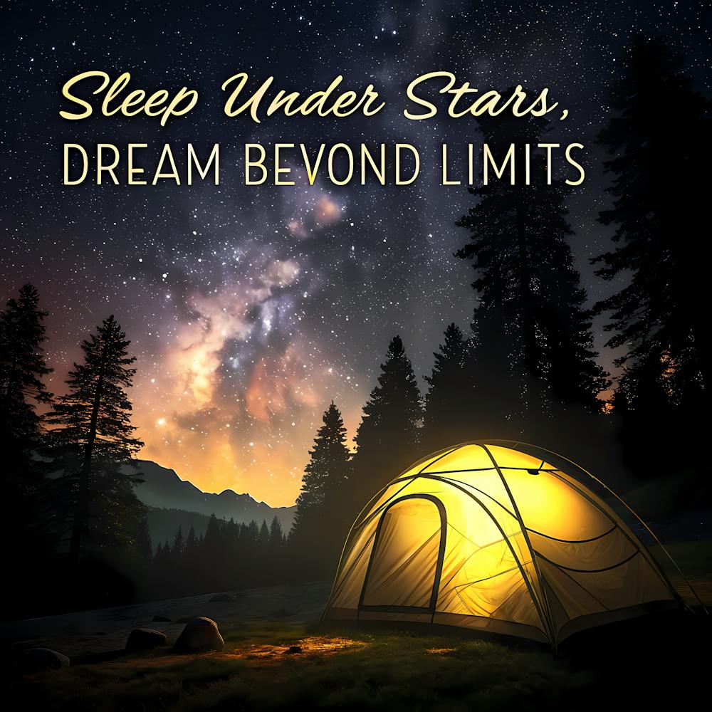 Sleep Under Stars Dream Beyond Limits 1 Art Print by Posterly Studio ...