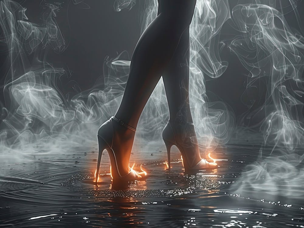 High Heels And Smoke 2 Art Print by Count Zero – Fy!