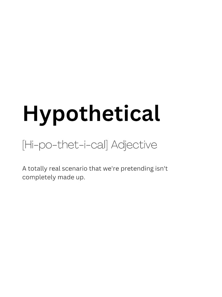 Hypothetical Definition Meaning 1 Art Print by Kaigozen – Fy!