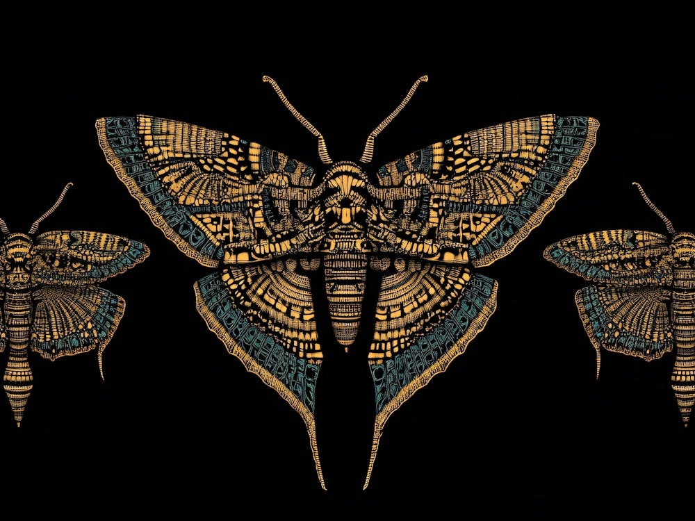 Three Moths Art Print by ThatWorksMedia – Fy!