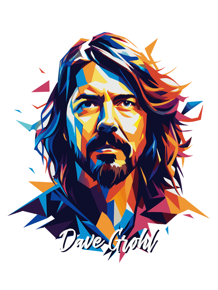 Dave Grohl Foo Fighter 03 Art Print by Vectorartnesia – Fy!
