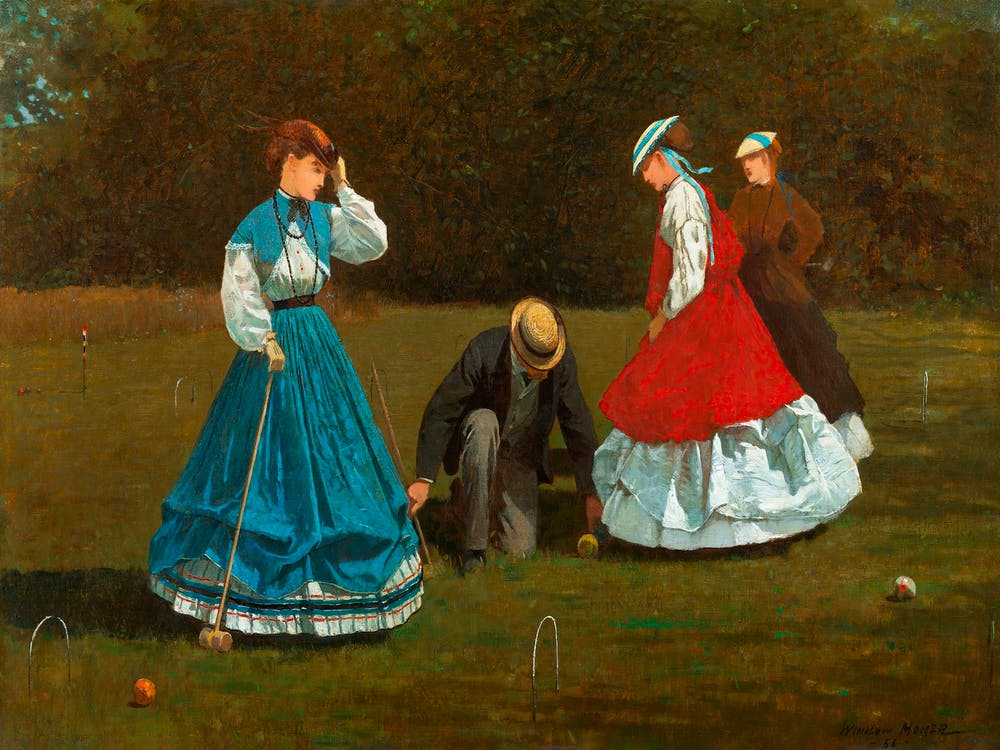 Croquet Scene (1866), Winslow Homer Art Print by Fy! Classic Art Prints ...
