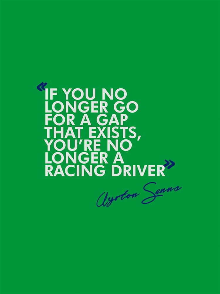 F1 Formula 1 Quote Senna Formula One F1 Poster F1 Wall Art Formula 1 ...