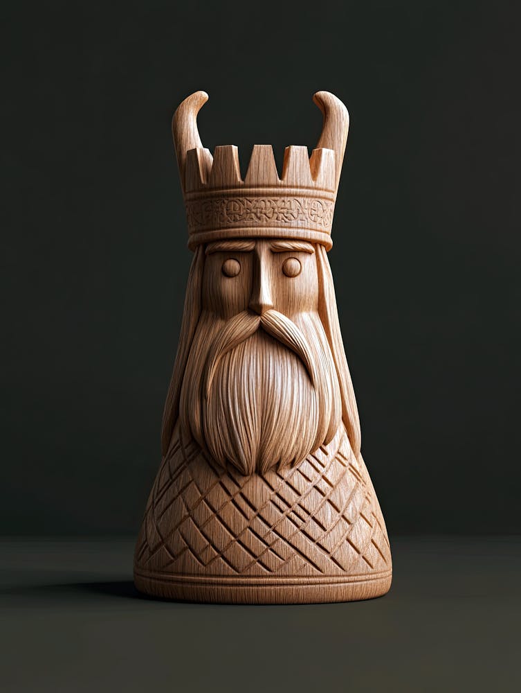 Viking King, Viking's Chess, Tafl Game Art Print by Art-Syndicate – Fy!
