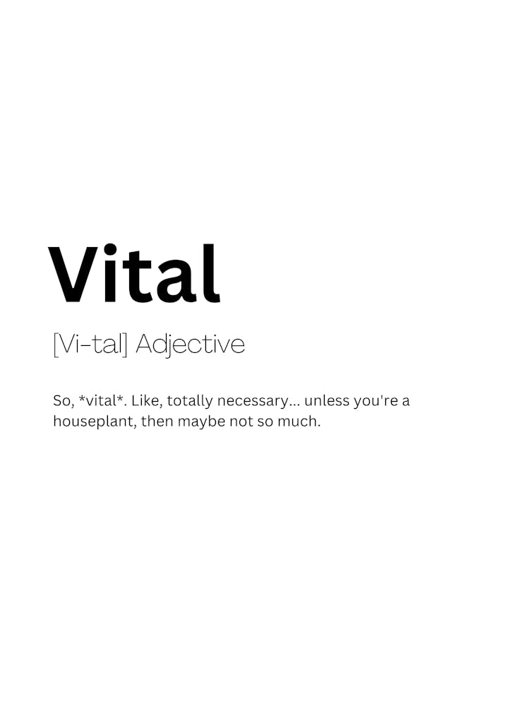 Vital Definition Meaning Art Print by Kaigozen – Fy!