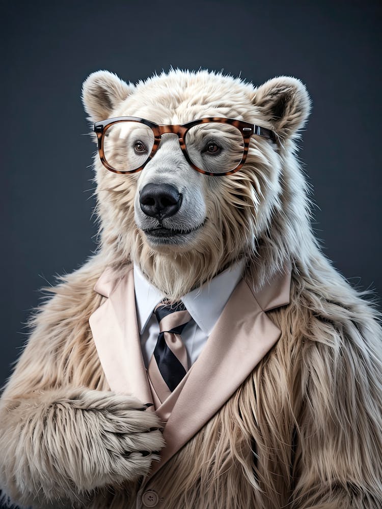 Dandy Bear Art Print by Fashionable Fauna – Fy!