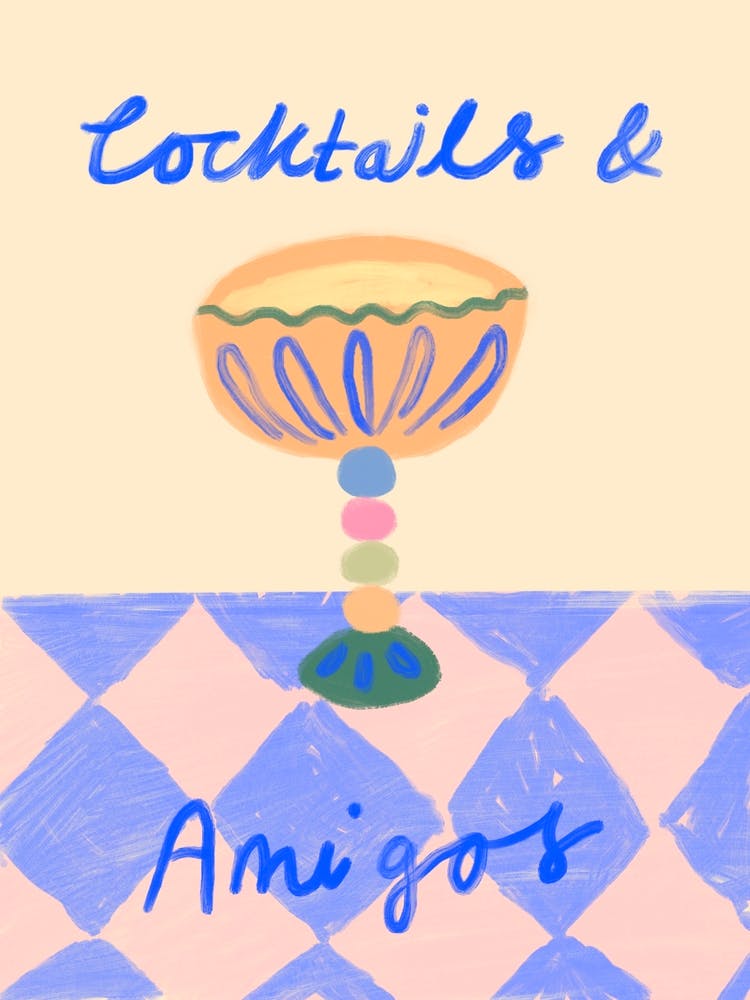 Cocktails And Amigos Art Print by Kefi Studio – Fy!