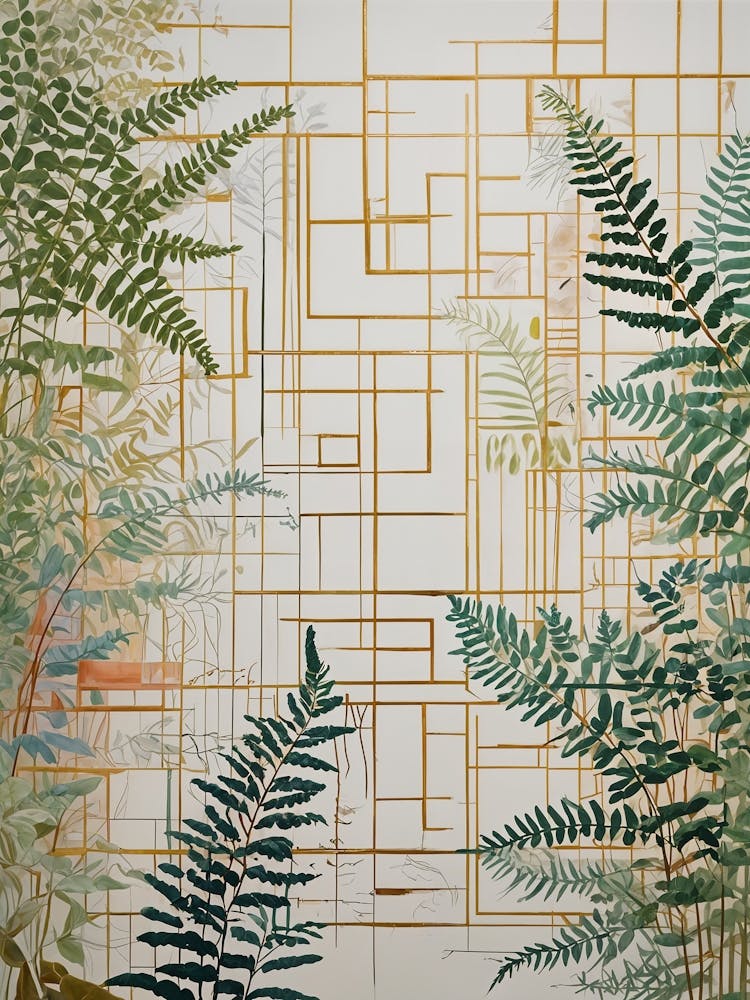 Fern Maze no1 Art Print by Daydream Pacific – Fy!