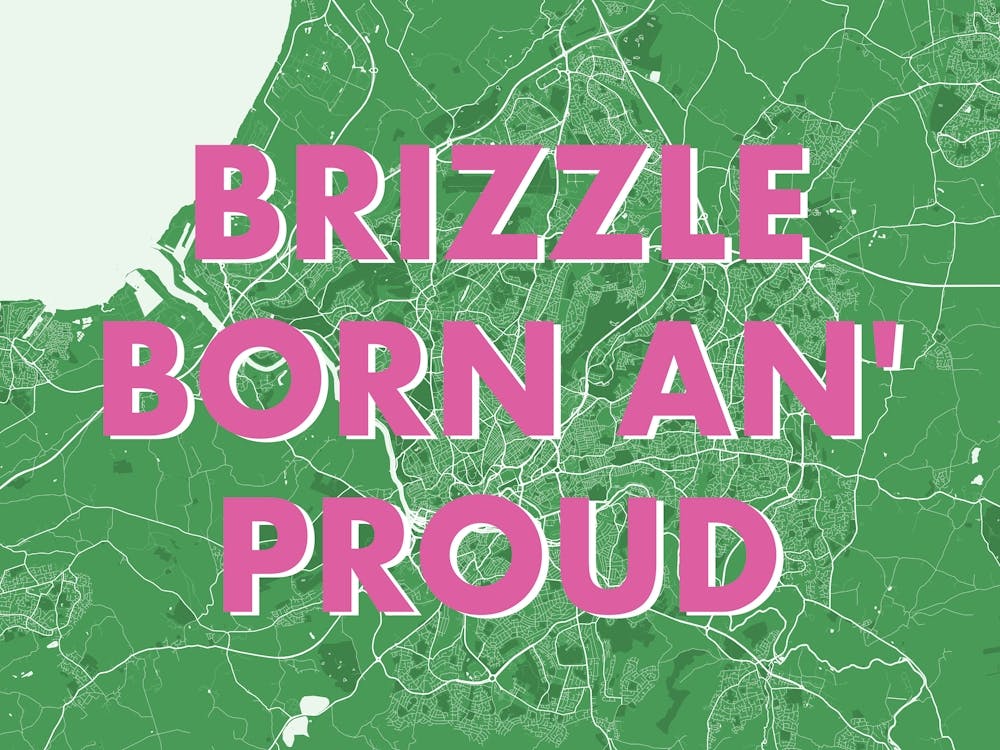 Brizzle Born An Proud Bristol Green Map Art Print by Blim and Blum – Fy!