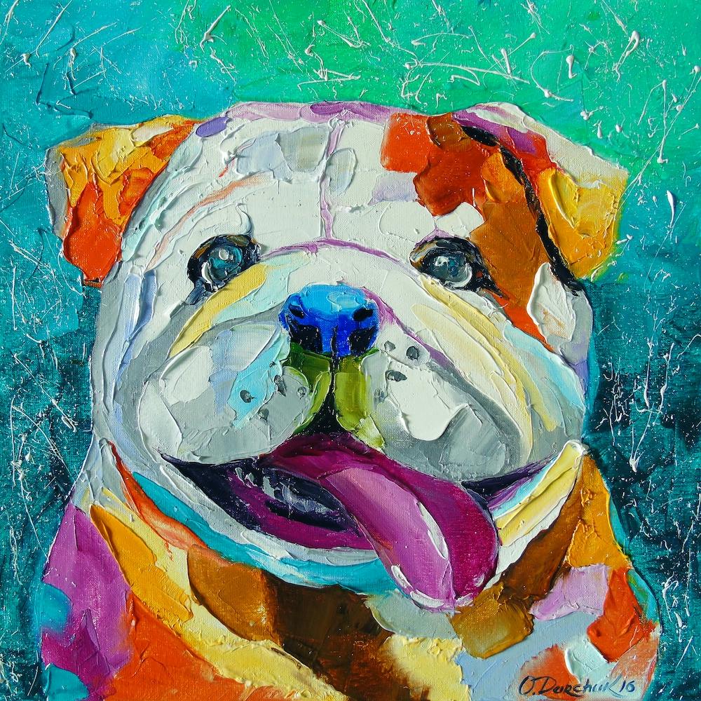 Smiling dog Art Print by Olha Darchuk – Fy!